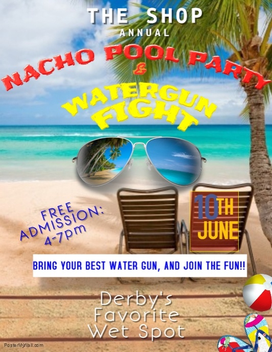 pool party watergun | PosterMyWall