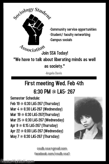 CSULB SSA Spring 2015 Meeting Schedule | PosterMyWall