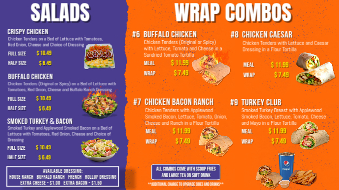 BEST WRAP MENU Reversed | PosterMyWall