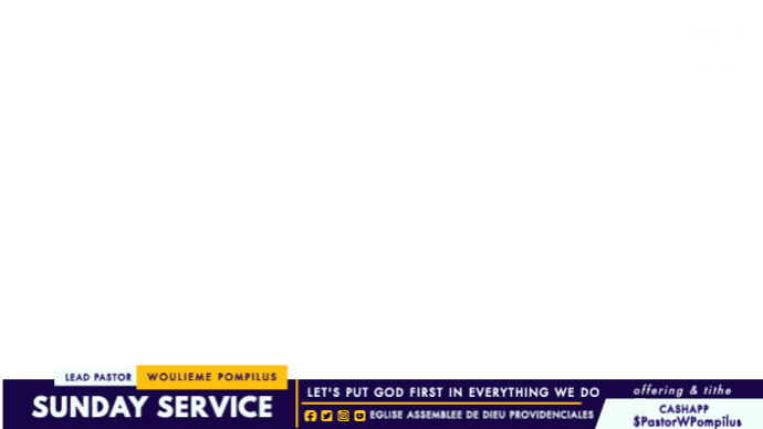 Sunday Service | PosterMyWall