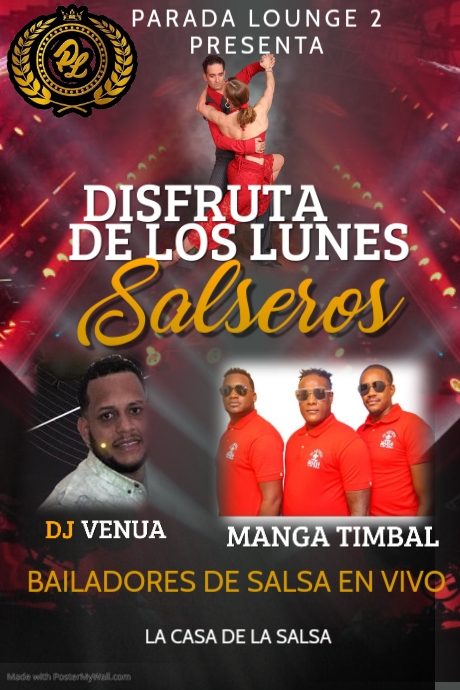 Copia de Latino Salsa Night Poster | PosterMyWall