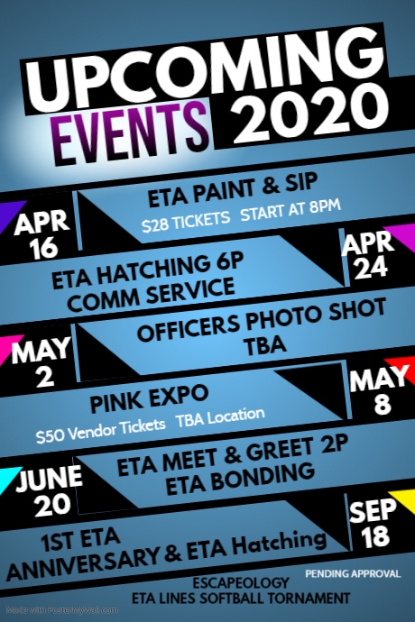 Copy of Upcoming Events Poster Template | PosterMyWall