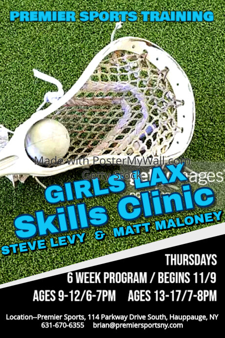Lacrosse Girls Skills Clinic | PosterMyWall