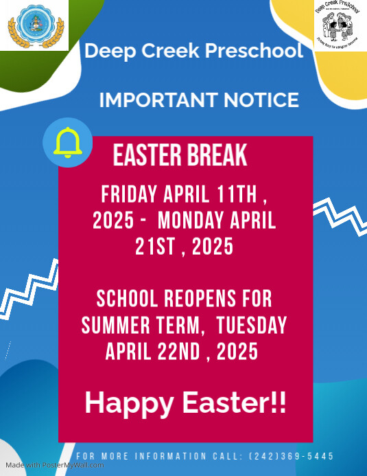 Colorful school holiday notice flyer | PosterMyWall
