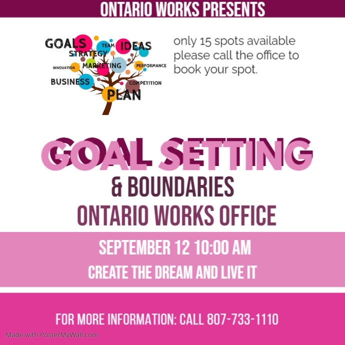 Goal setting virtual workshop conference | PosterMyWall