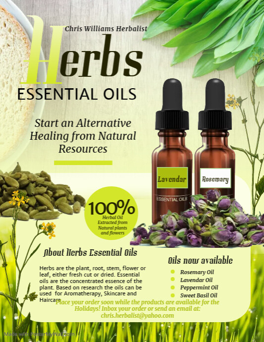 Herbal Product Flyer | PosterMyWall