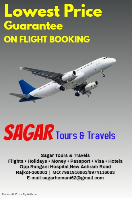 Copy of Flight Booking | PosterMyWall