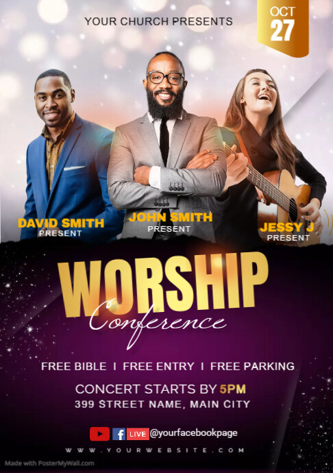 worship conference | PosterMyWall