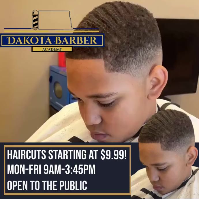 Blue Barber Shop Slideshow Square Video | PosterMyWall