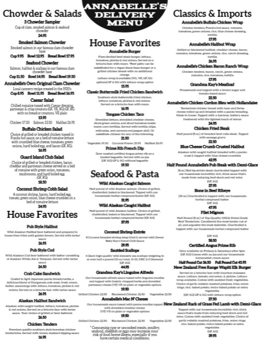 page 2 Annabelle's Delivery Menu 9/14/21 | PosterMyWall