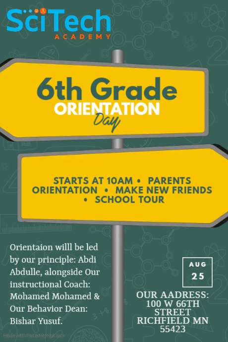 Freshman Orientation Event Flyer Template | PosterMyWall
