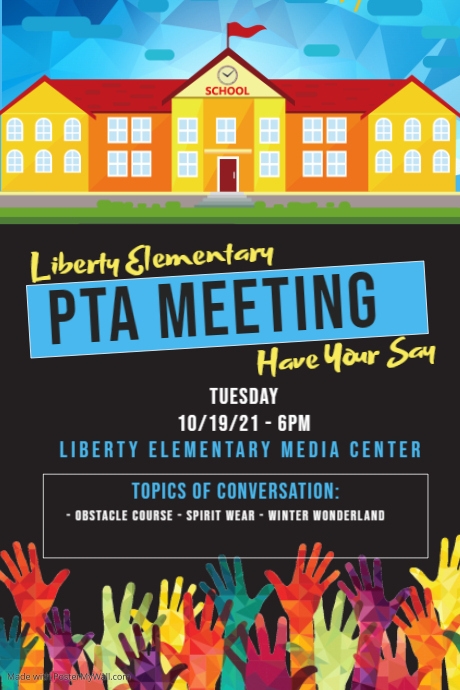 Copy of PTA Meeting Poster | PosterMyWall