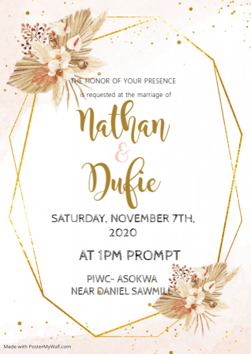 Copy of Pampass theme invitation | PosterMyWall