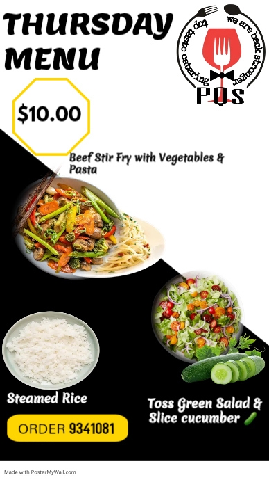 Copy of Copy of Black friday menu offer | PosterMyWall