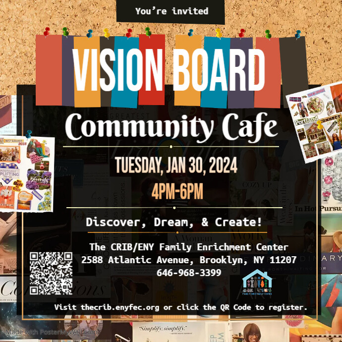 Vision board party travel invitation | PosterMyWall