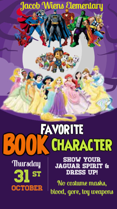 Book Character Day | PosterMyWall