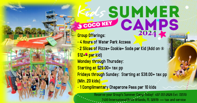 SUMMER CAMP BANNER 23 | PosterMyWall
