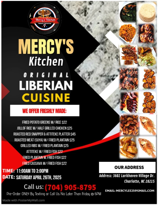 Local african cuisine flyer | PosterMyWall