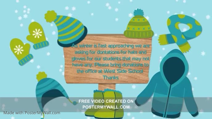 Winter Clothing Drive Digital Template | PosterMyWall