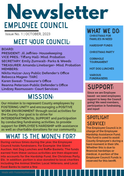 Copy of Orange Custom Branded Newsletter Page | PosterMyWall
