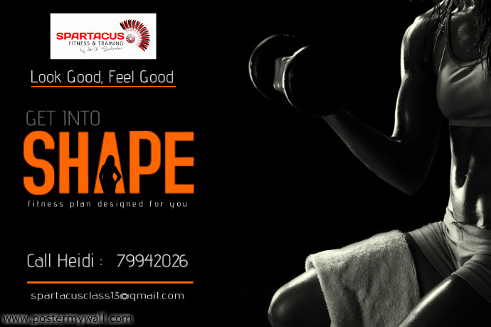 Get into shape | PosterMyWall