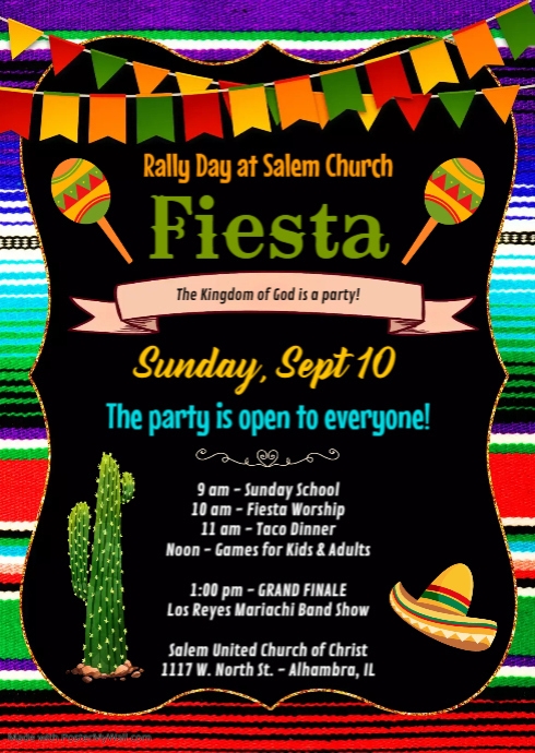 Rally Day 2023 - Fiesta | PosterMyWall