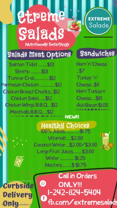 Copy of Colorful Summer Smoothie Menu Digital Display | PosterMyWall