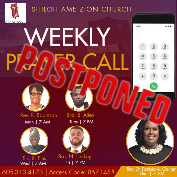 Holy Week Prayer Call (7) | PosterMyWall