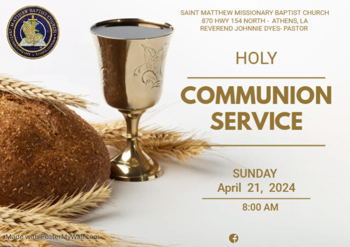 holy communion service | PosterMyWall