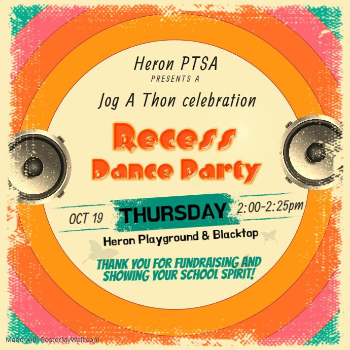 Dance Party Recess-5th&6th | PosterMyWall