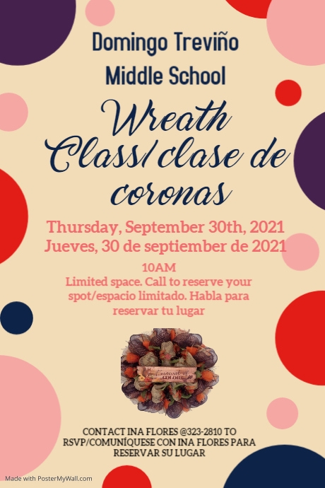 Copy of Learn to make wreath Classes Poster Template | PosterMyWall