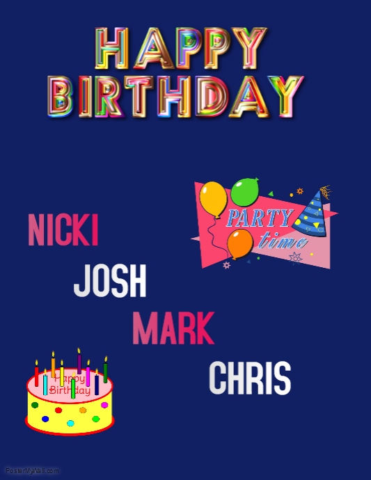 December Birthday's | PosterMyWall