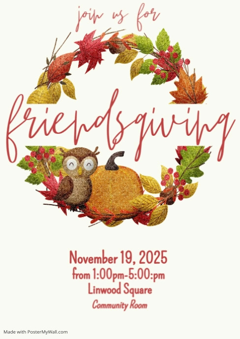 Copy of Friendsgiving Thanksgiving Invitation | PosterMyWall