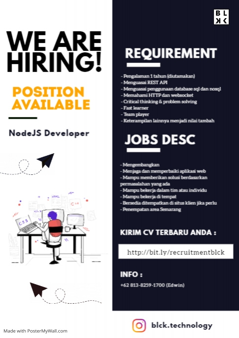 Copy of node js | PosterMyWall