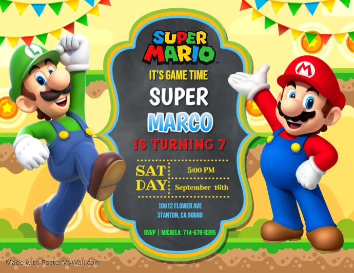 Super Mario | PosterMyWall
