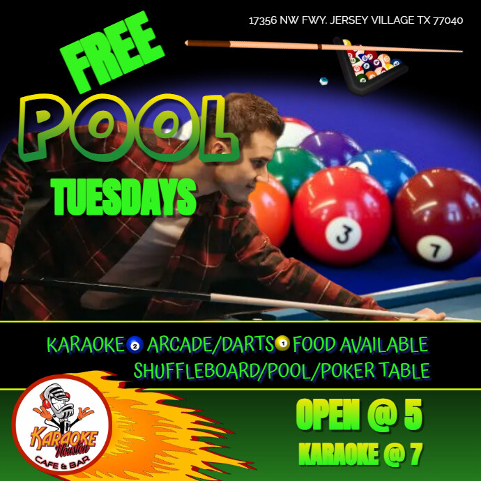 Copy of Pool Tourn Tuesdays | PosterMyWall