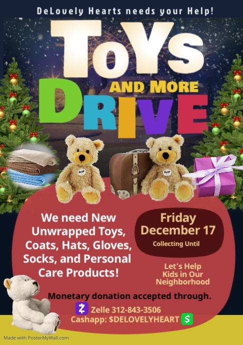 Copy of A5 Toy Drive Flyer | PosterMyWall