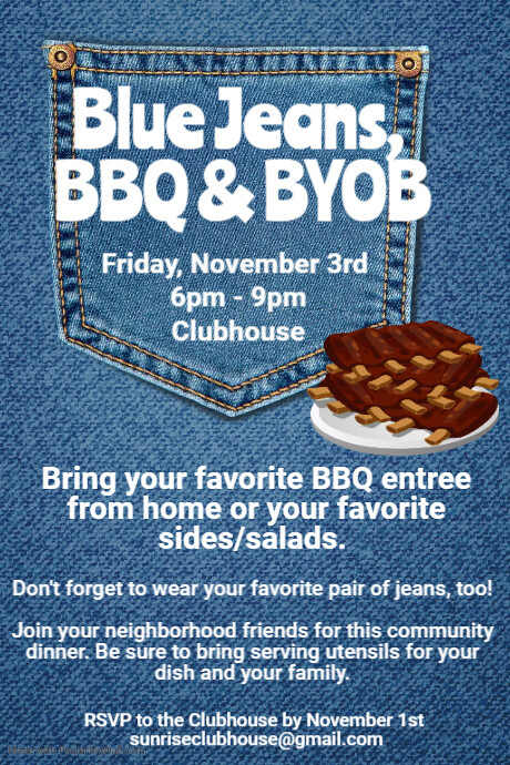 Denim Party Flyer Template | PosterMyWall