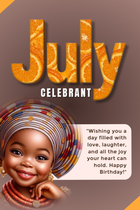 celebrant July Template | PosterMyWall