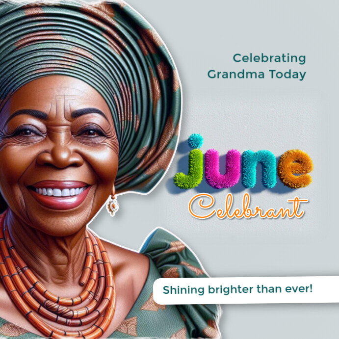 celebrant June Template | PosterMyWall