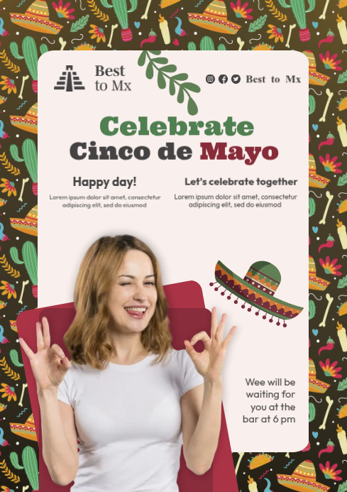 Copy of Celebrate Cinco De Mayo Poster | PosterMyWall