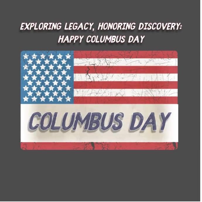 Celebrate Columbus day Template | PosterMyWall