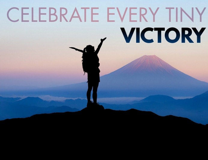 Celebrate every tiny victory quote design Template | PosterMyWall
