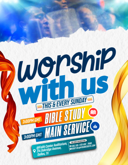 Celebrate Faith Every Sunday Together Template | PosterMyWall