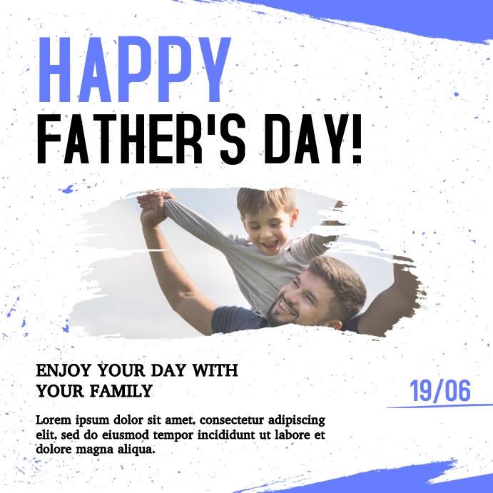 Celebrate Fathers Day Poster Template | PosterMyWall