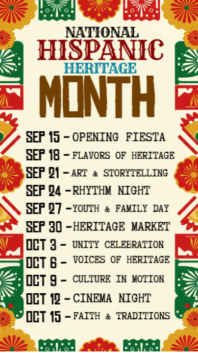 Celebrate Heritage With Bold Style Template | PosterMyWall