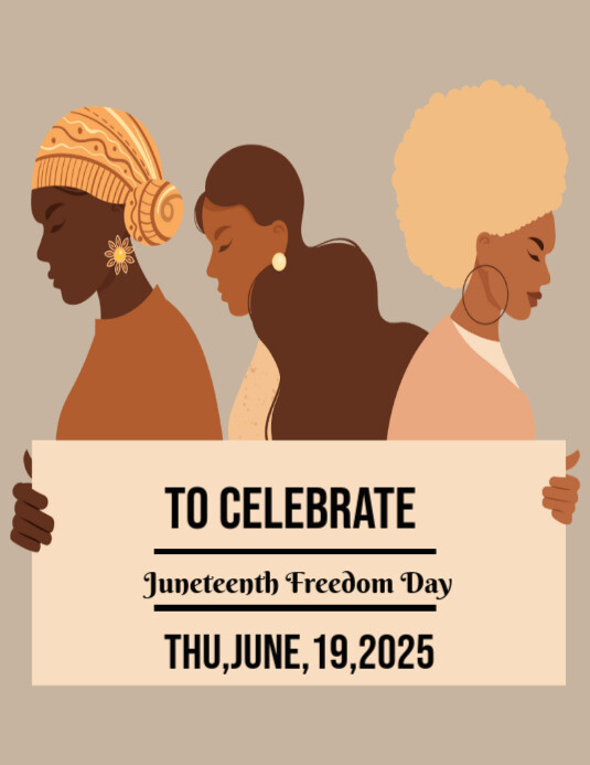 Celebrate Juneteenth freedom day 2025 Template | PosterMyWall