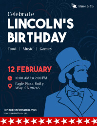 Abraham lincoln's birthday flyer template | PosterMyWall