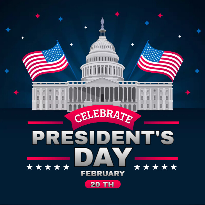 Celebrate President's Day Flyer Template | PosterMyWall