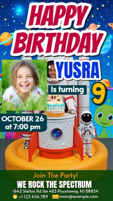 Celebrate with a Customizable Kids Birthday Celebration Story Template ...
